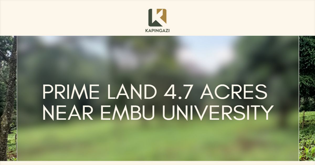 Prime Land In Embu